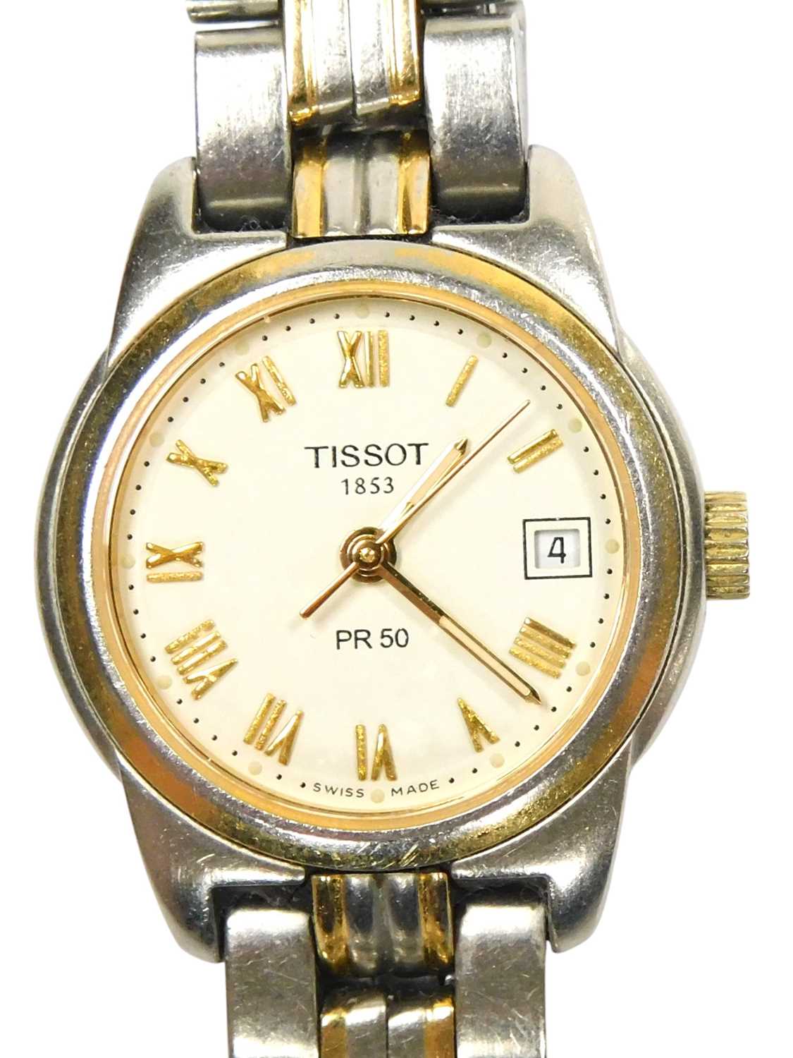 Lot 105 - A Tissot PR50 bicolour stainless steel cased